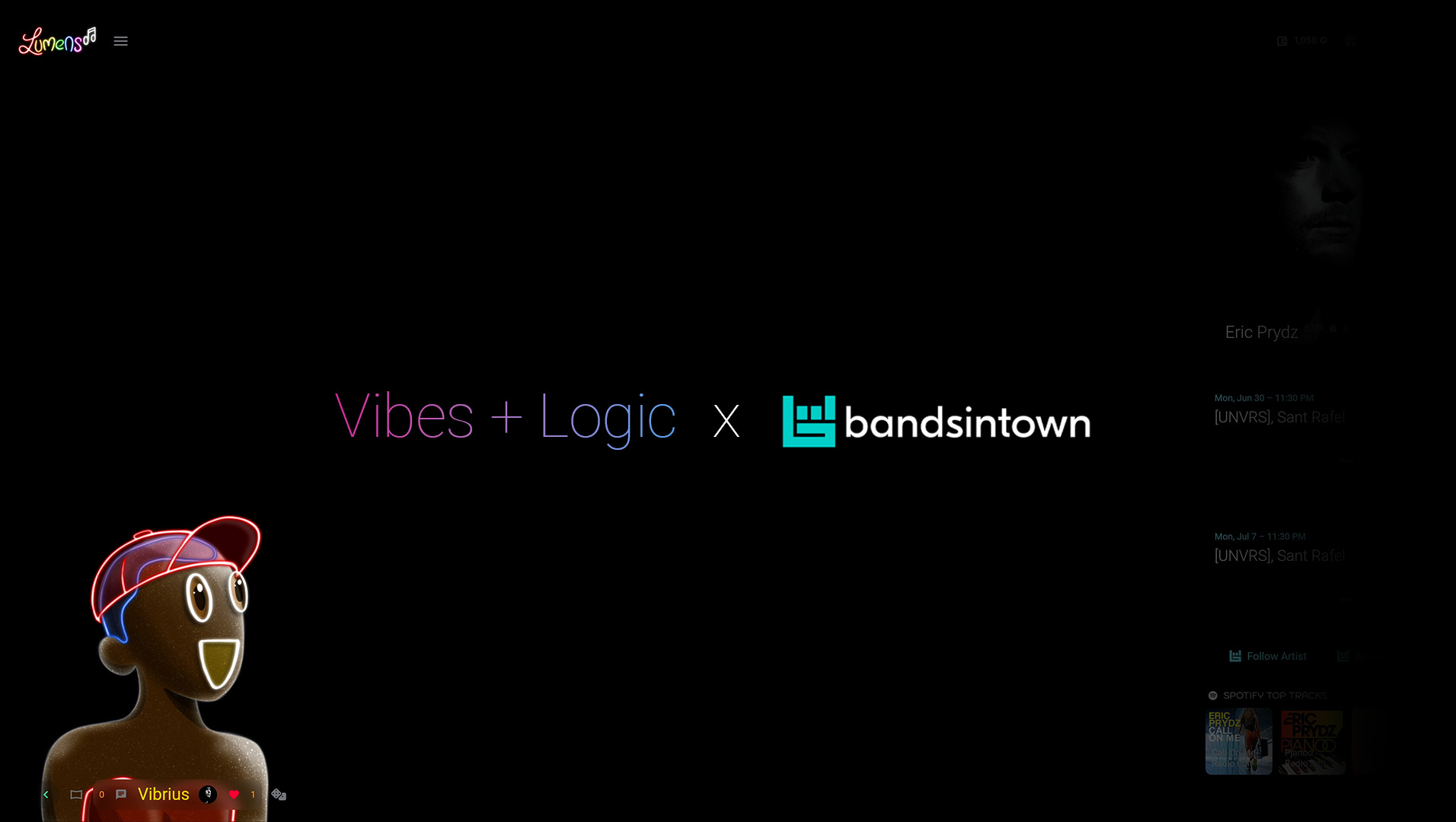 Vibes + Logic AI-powered, Immersive Landing Stages for Creators, Music ...